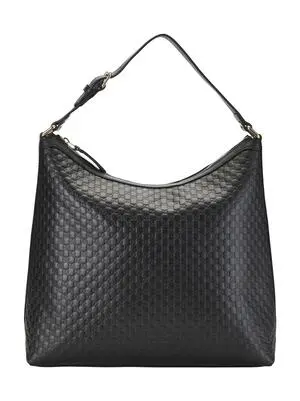 GUCCI Black Microssima Hobo