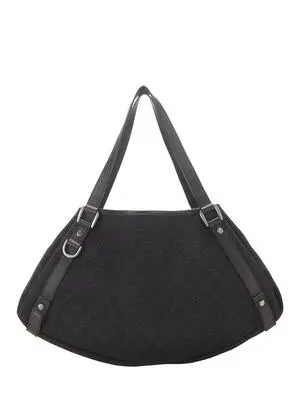 Gucci Brown Gg Denim Abbey Tote Brown