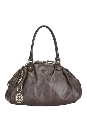 Gucci Ssima Sukey Boston Handbag - Brown