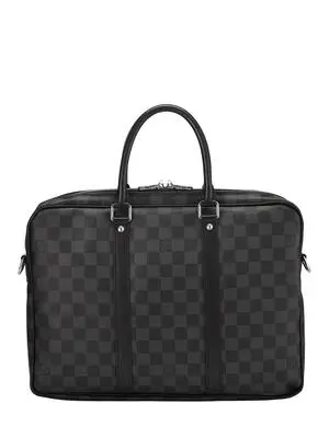 LOUIS VUITTON Damier Graphite Porte Documents Voyage - Black