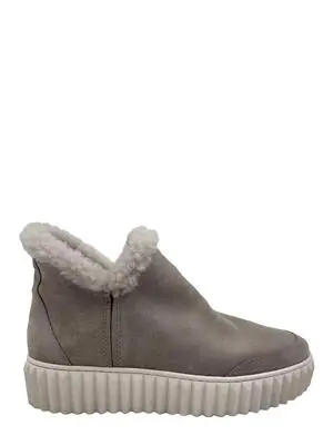 VOILE BLANCHE Luna Shearling-trim Ankle Boots - Grey