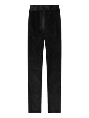 Peserico Ribbed-knit Elasticated Trousers - Black