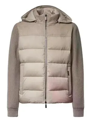 MOORER Allori Padded Panel Jacket - Neutrals