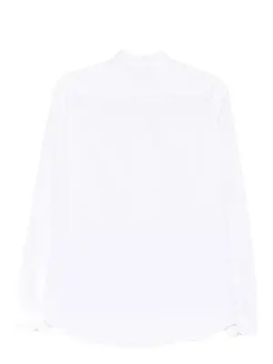 COSTUMEIN Band-collar Long-sleeve Shirt - White