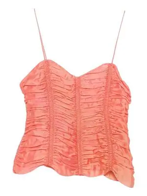 Khaite Ruched Inara Top - Pink
