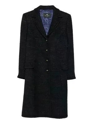 ETRO ETRO Tweed Notched-Lapel Coat