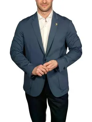 TOMBOLINI Logo-plaque Single-breasted Blazer - Blue