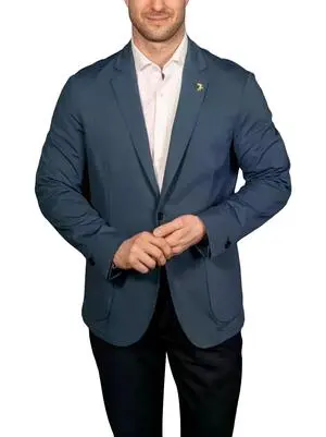 TOMBOLINI Logo-plaque Single-breasted Blazer - Blue