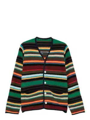 SACAI Sacai Striped V-Neck Cardigan