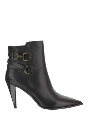 Pinko Buckle-fastening Pointed-toe Ankle Boots - Black