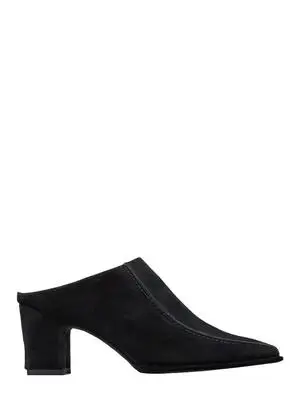 Bernardo Bernardo Brynn Suede Square-Toe Mules Black