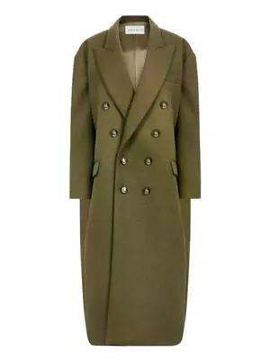 Nina Ricci Double-breasted Wool Coat - Green