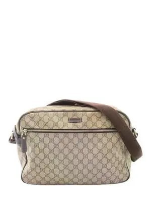 Gucci Gg Supreme Monogram Shoulder Bag - Neutrals