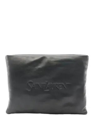 Saint Laurent Puffy Pouch Clutch Bag - Black