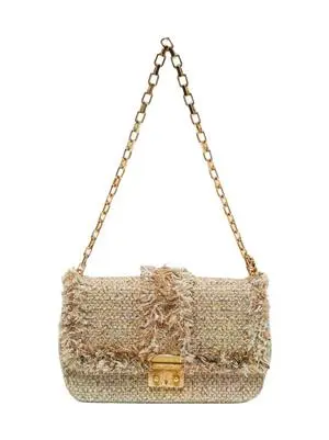 Dior 2012 Miss Tweed Shoulder Bag - Neutrals