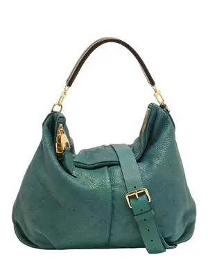 LOUIS VUITTON Selene Mm Mahina Shoulder Bag Green