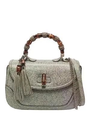Gucci Bamboo Tassel Tote Bag - Grey