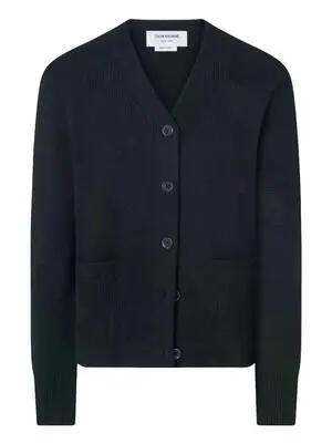 Thom Browne 4-bar Trompe L'oeil Cardigan - Blue