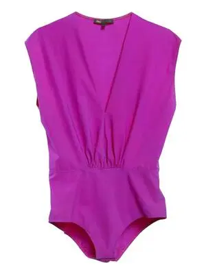 Maje V-neck Bodysuit - Pink
