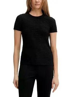 Dkny Textured Short-sleeve T-shirt - Black