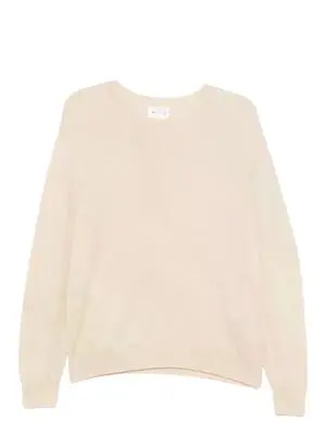 MAISON123 Cream Fine Knit Crew Neck Sweater - Neutrals