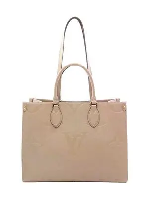 LOUIS VUITTON Louis Vuitton Monogram Empreinte On-The-Go Tote Bag Neutrals
