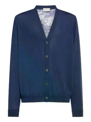 PIERRE-LOUIS MASCIA Pierre-Louis Mascia V-Neck Cardigan With Scenic Print