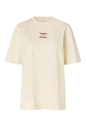 SAMSOE SAMSOE Graphic-print T-shirt - Neutrals