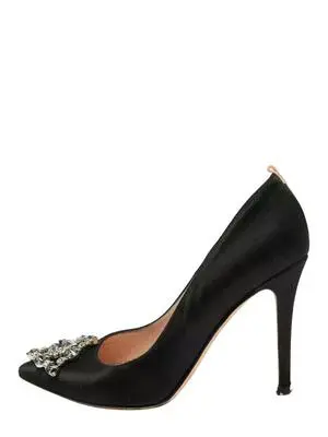 Sjp By Sarah Jessica Parker Crystal Embellished Pointed-toe Pumps - Black