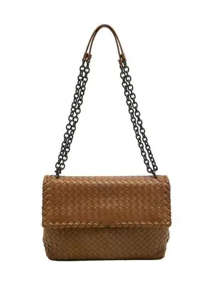 Bottega Veneta Medium Olimpia Intrecciato Shoulder Bag - Brown