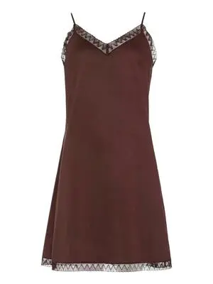 ERES Kindness Lace-trim Nightdress - Brown