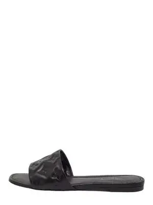 LOUIS VUITTON Revival Monogram Debossed Sandals - Black