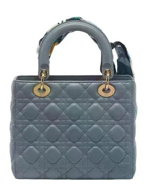 DIOR 2018 Medium Lady Dior Cannage Tote Bag