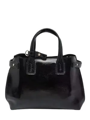 Burberry Small Banner Tote Bag - Black