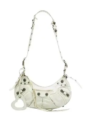 Balenciaga Small Le Cagole Shoulder Bag White