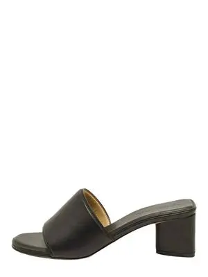 Bottega Veneta Band Block Heel Sandals - Black