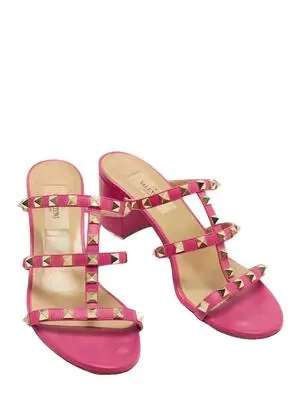 VALENTINO Rockstud Block-heel Sandals