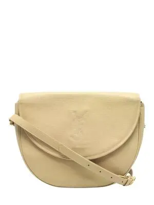 Saint Laurent Saint Laurent 2000s Logo Stitching Shoulder Bag Neutrals