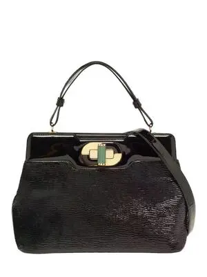 BVLGARI Isabella Rossellini Patent Leather Tote Bag