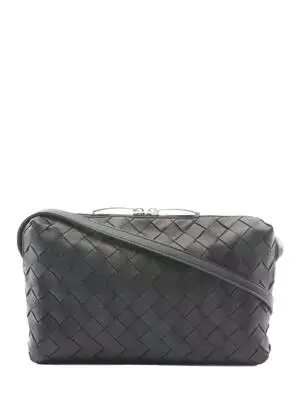 Bottega Veneta Small Intrecciato Shoulder Bag - Black