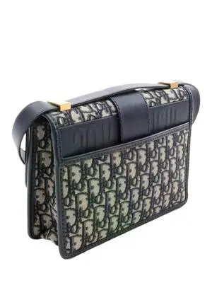 Dior 2010s 30 Montaigne Shoulder Bag Blue