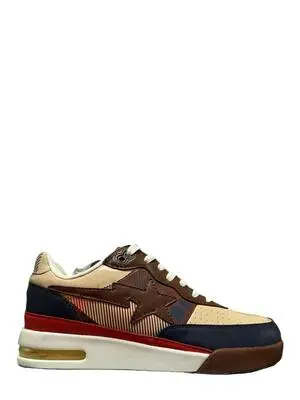 A BATHING APE A BATHING APE® Road Sta Panelled Sneakers Brown