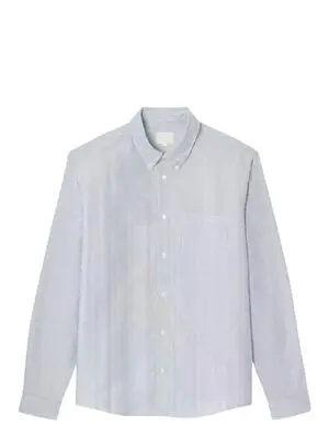 A.p.c. Striped Button-down Shirt - Blue