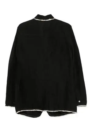 POST ARCHIVE FACTION Raw-edge Notched-lapel Jacket - Black