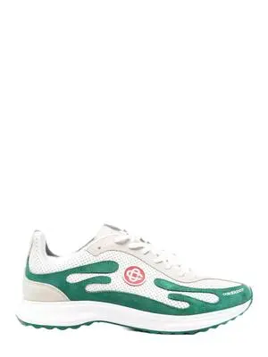Casablanca Stade Lt Perforated Leather Sneakers - White