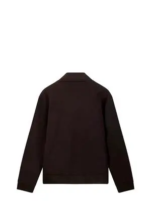 EMPORIO ARMANI Logo-plaque Zip-up Sweatshirt