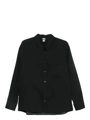 POST ARCHIVE FACTION Patchwork Long-sleeve Shirt - Black