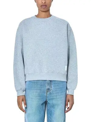 RÓHE Róhe Crew Neck Sweatshirt With Ribbed Trim