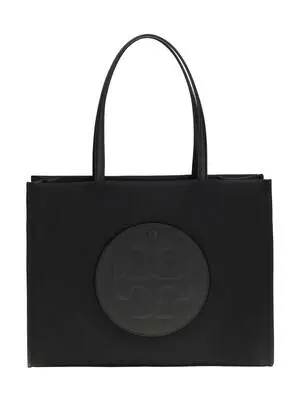 Tory Burch Tory Burch Small Ella Recycled Nylon Tote Bag Black