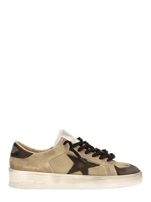 GOLDEN GOOSE Stardan Suede Sneakers - Beige